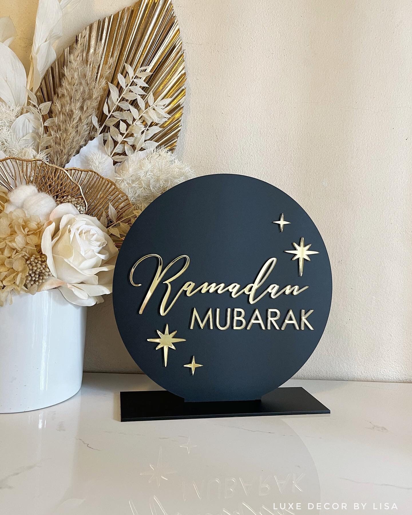 Ramadan Eid 3D Double Sided Round Sign Style Freestanding - Etsy UK