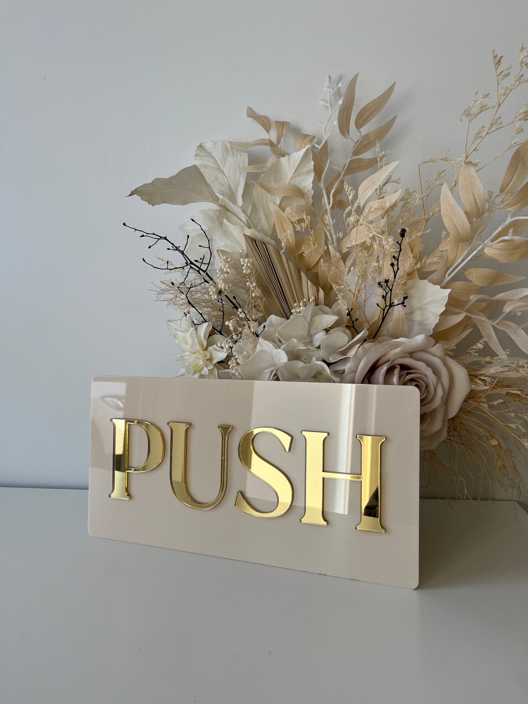 Push Acrylic Door Sign - Etsy