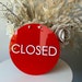 Circle Open/closed Sign Double Sided - Etsy