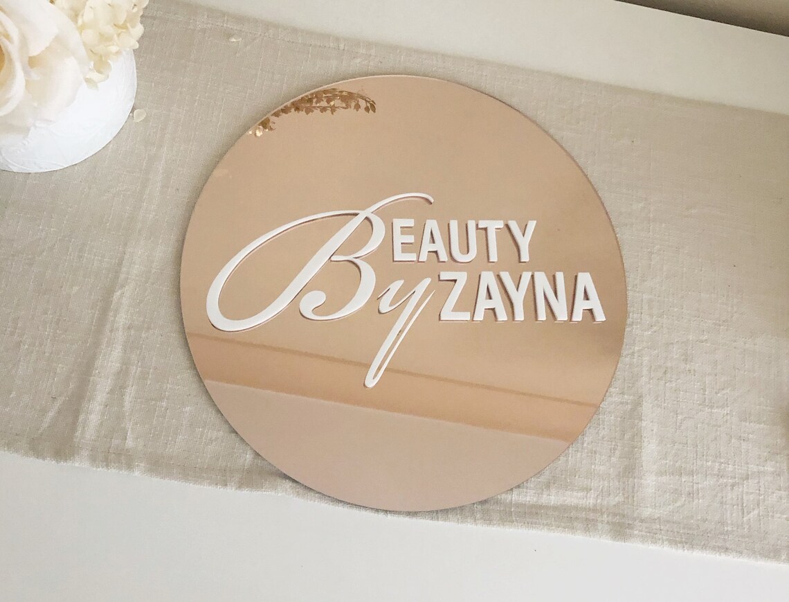 Custom Round Business Signage - Etsy