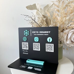 Rectangle 3 QR Code + Cards + Logo Style 1 - Etsy