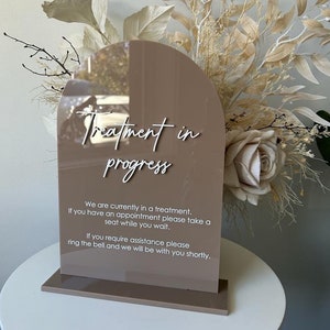 Treatment in Progress Business Sign Freestanding - Etsy