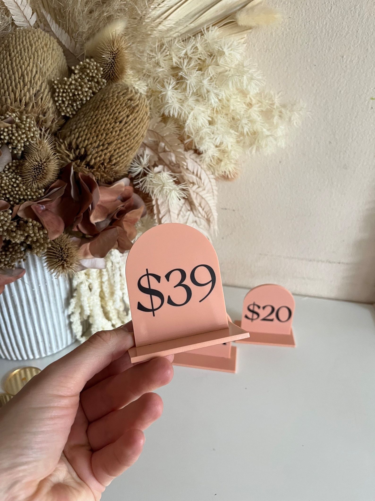 Mini Arch Pricing Signs Acrylic Market/pop up Stall Business Signs - Etsy