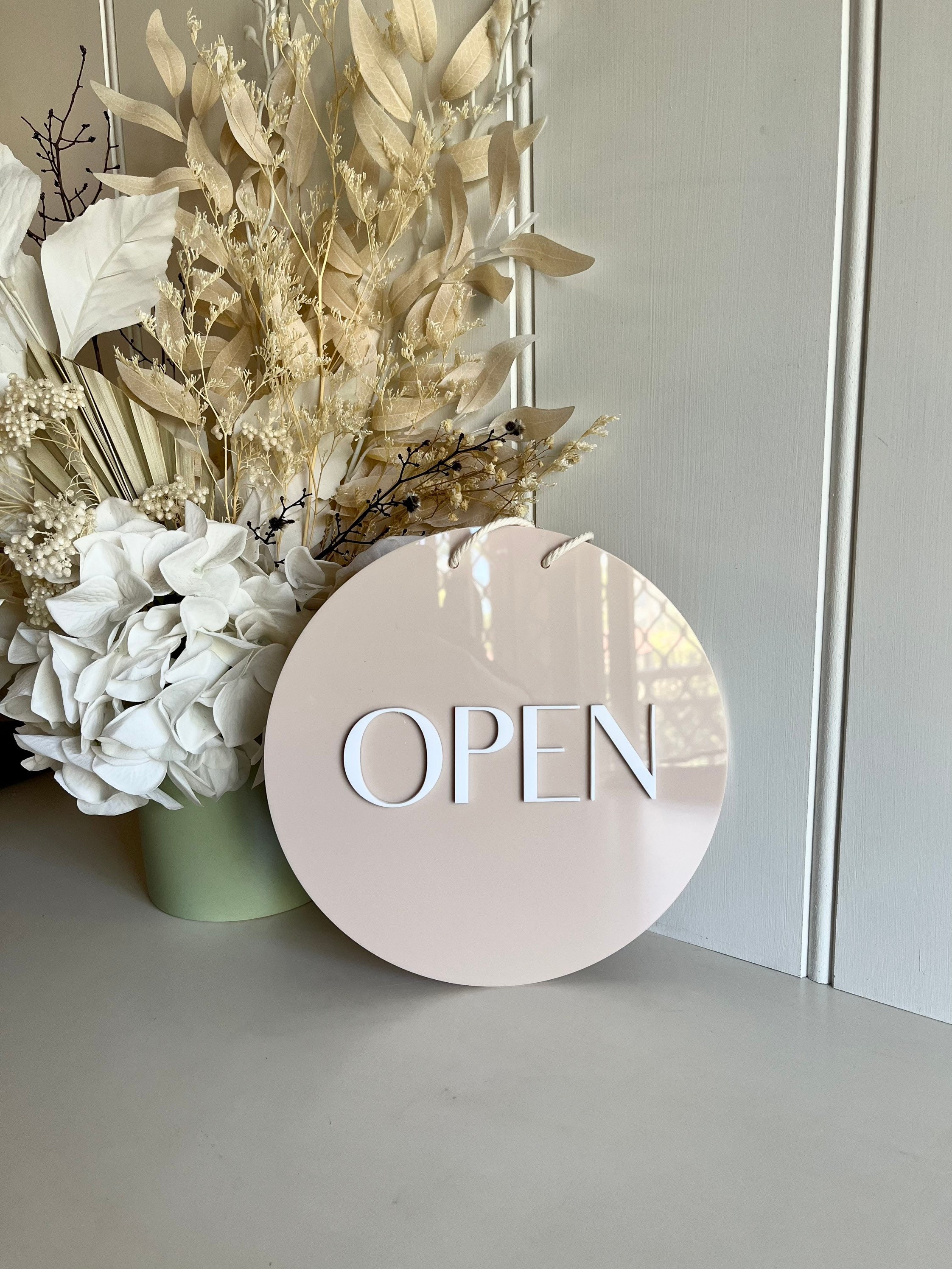 Circle Open/closed Sign Double Sided - Etsy Australia