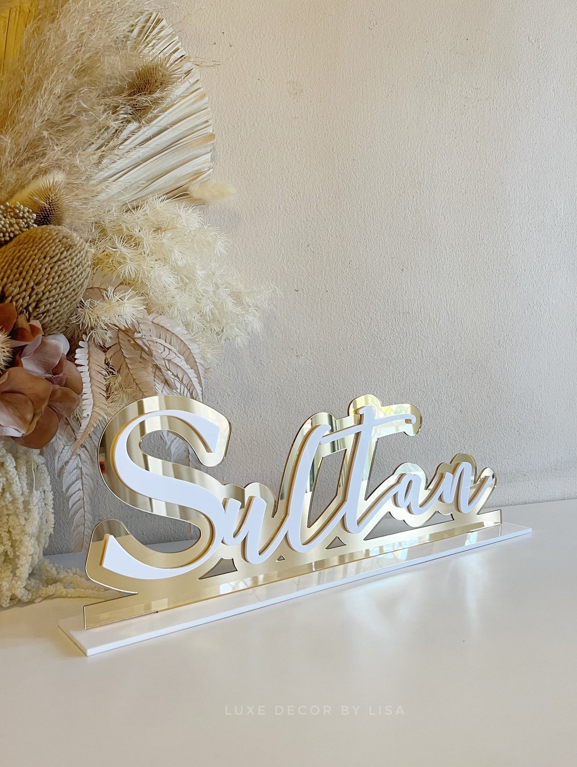 Layered Freestanding Acrylic Names - Etsy