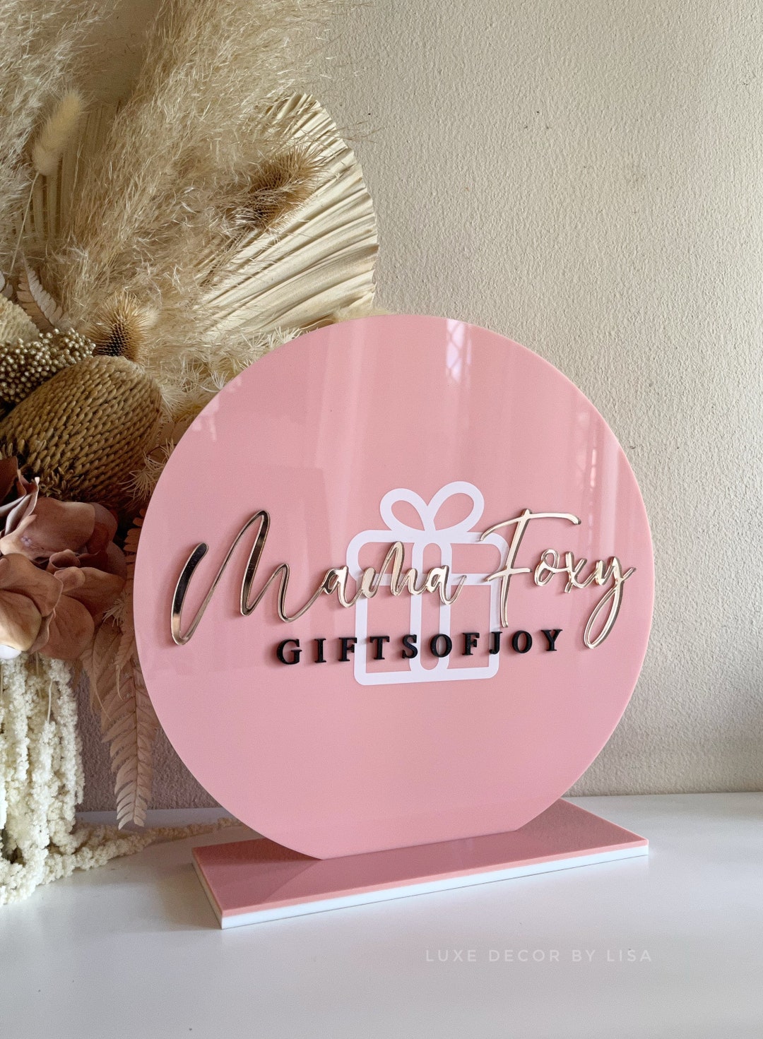 Round Freestanding Business Logo Signage - Etsy