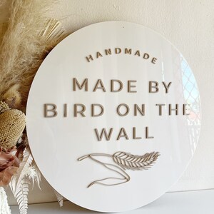Custom Round Business Signage - Etsy