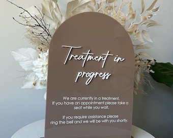 Shhh - Treatment in Progress Acrylic Sign - Etsy