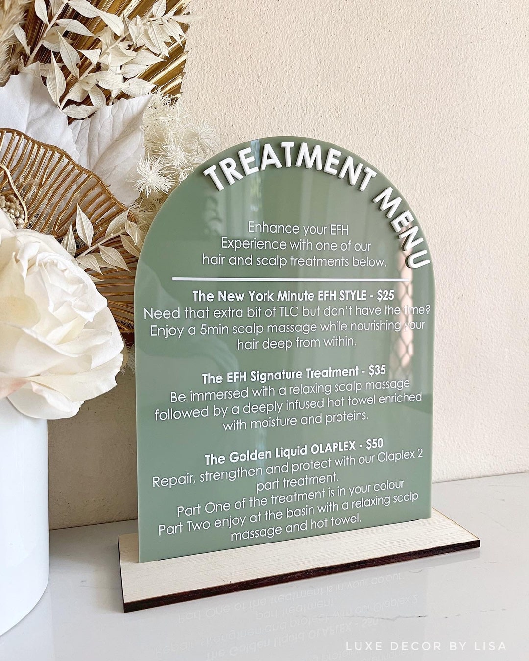 Custom Menu Sign - Arch - Etsy