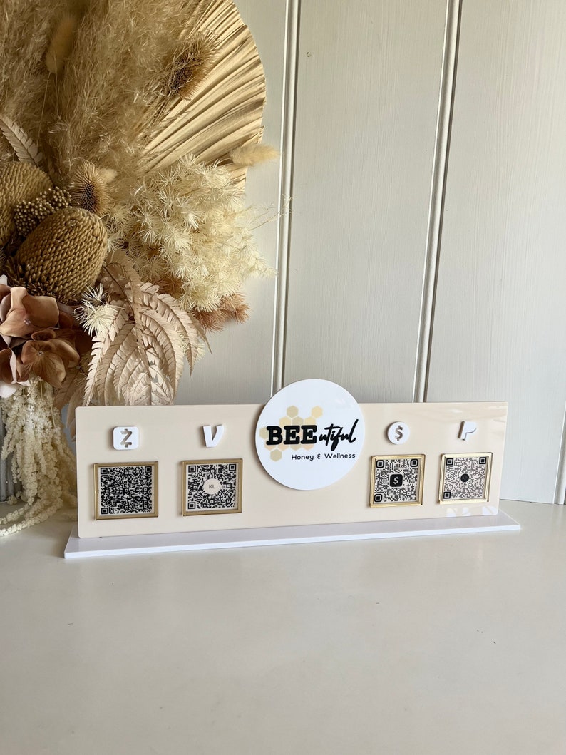 4 X Payment QR Code Freestanding Sign Logo - Etsy