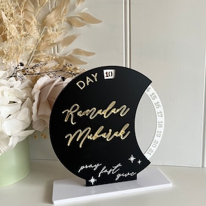 3D Day of Ramadan Spinning Style 3 Countdown Till Eid Ramadan Decor - Etsy