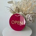Circle Open/closed Sign Double Sided - Etsy