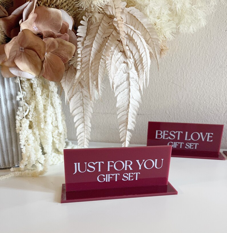 Mini Signs Acrylic Market/pop up Stall Business Signs - Rectangles - Etsy