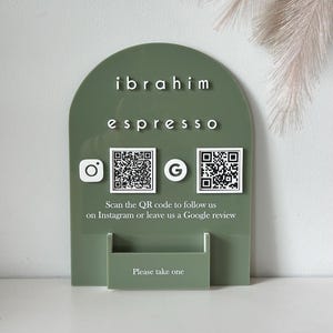 Wall Logo, 2 Qr’s and Card Holder Arch - Etsy