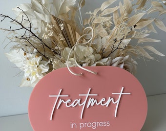 Engraved Healing in Progress Sign, Therapy in Session, in Session Sign ...