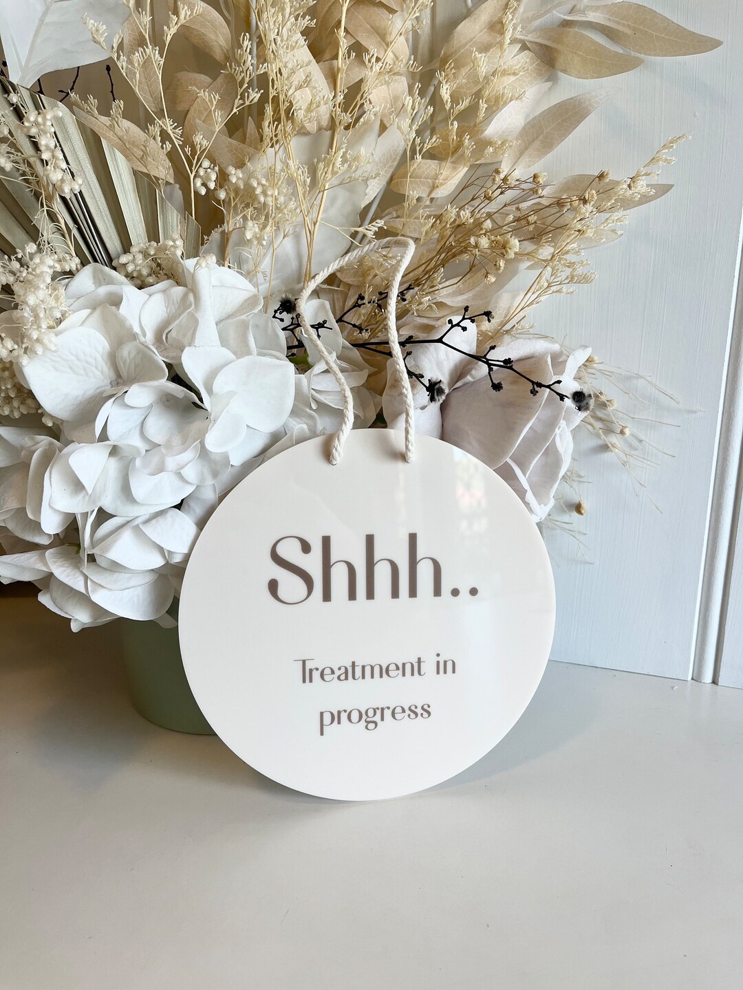 Shhh Treatment in Progress Acrylic Sign - Etsy Australia