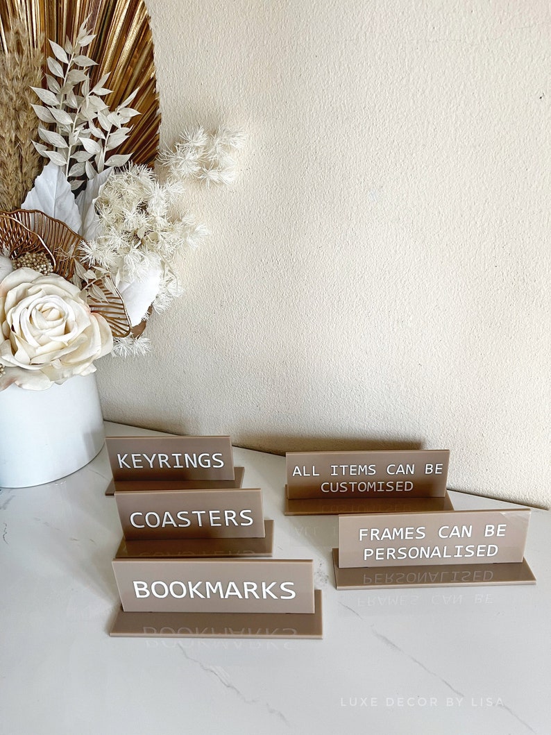 Mini Signs Acrylic Market/pop up Stall Business Signs - Etsy