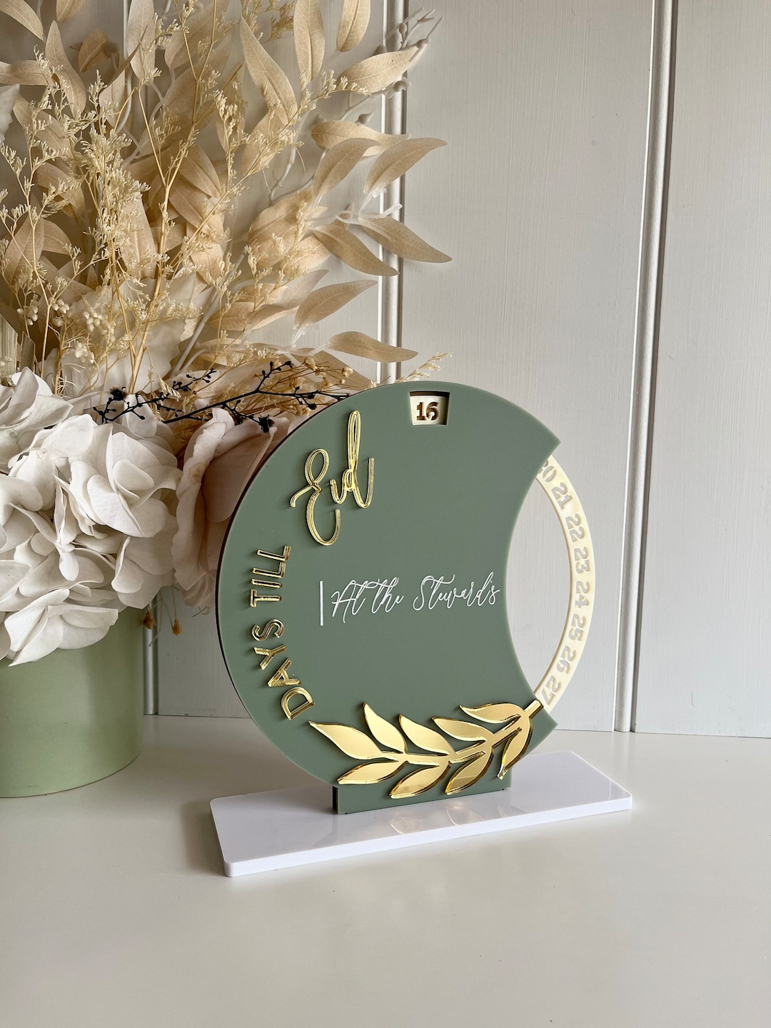 3D Days Till Eid Spinning Style 1 Countdown Till Eid Ramadan Decor - Etsy