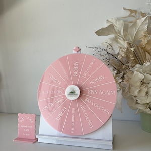 Spin the Wheel - Blank or Custom Style - Small Size (12 Options) - Etsy