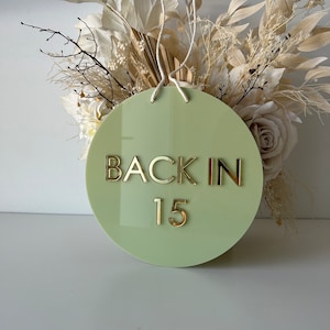 Circle Back in Sign Double Sided - Etsy
