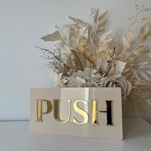 Push Acrylic Door Sign - Etsy