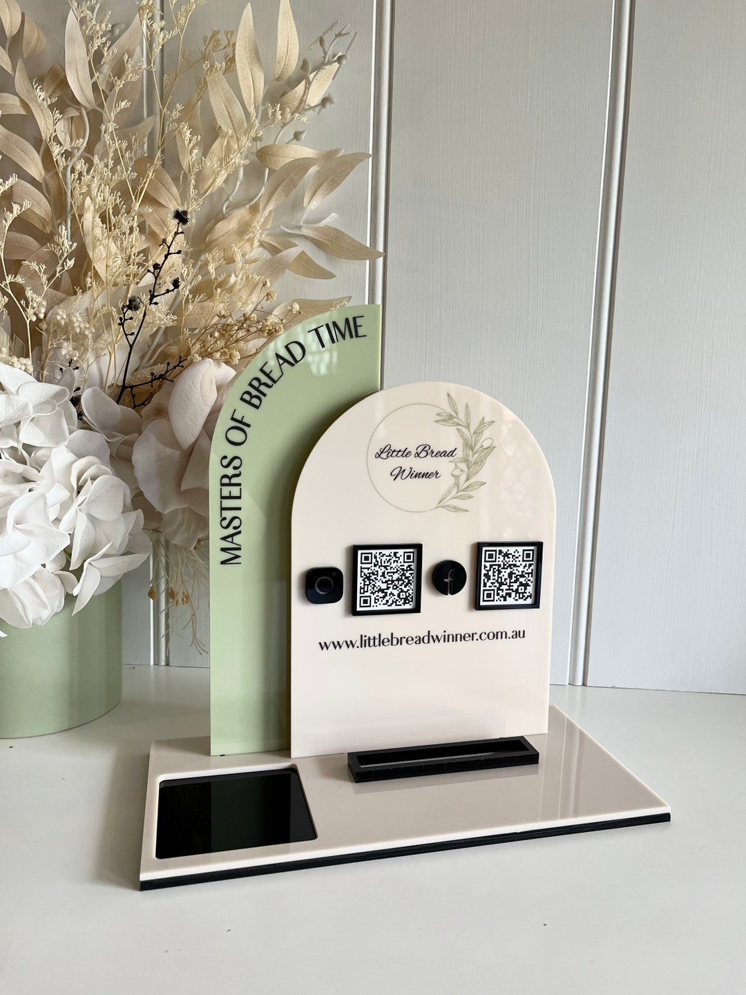 Semi + Arched Social Sign + Card Holder + Square Holder - Etsy