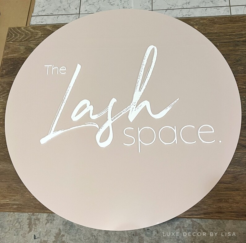 Custom Round Business Signage - Etsy