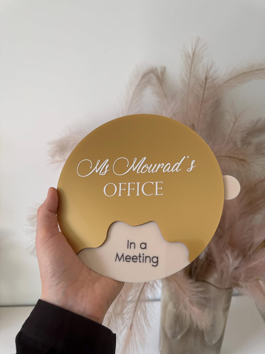 Rotatable Custom Message Office Sign - Etsy