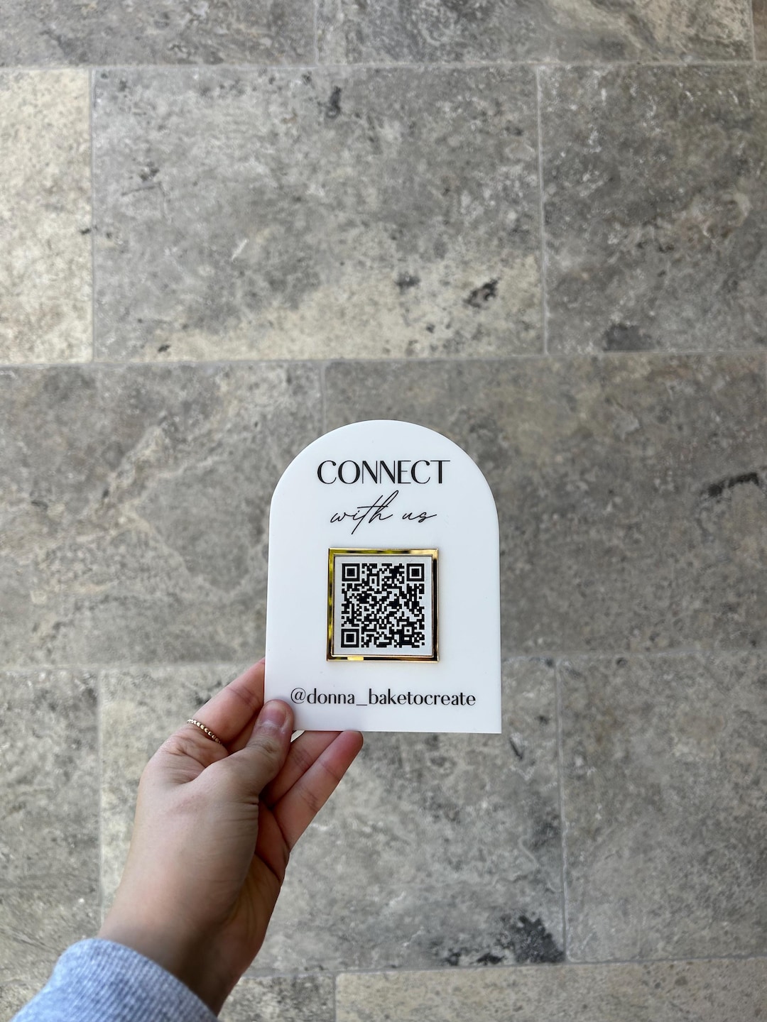 Connect With Us - Wall Sign Arch Shape - Etsy