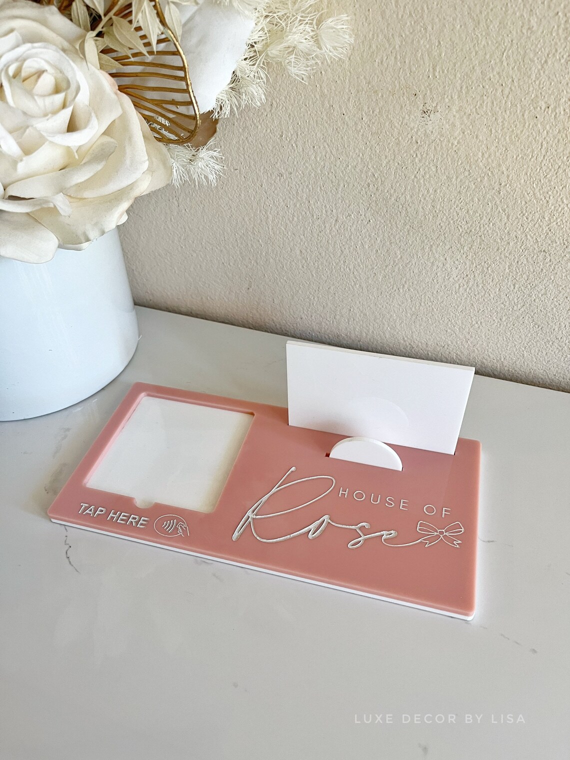 Square Reader Stand and Business Card Holder Style 1 - Etsy