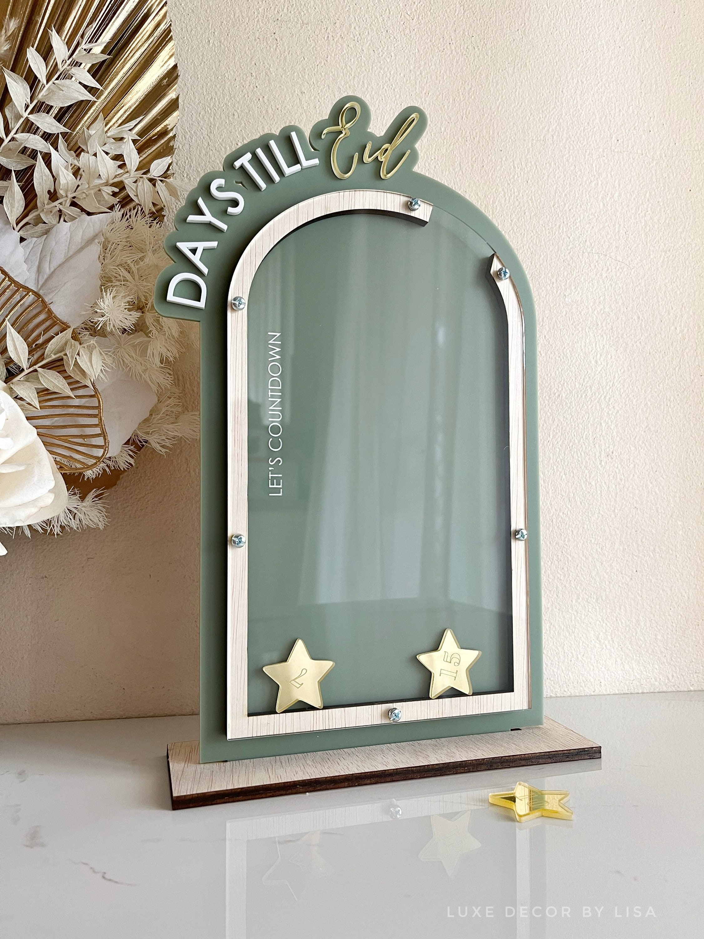 Arched Ramadan Dropbox Countdown Till Eid Jar Freestanding - Etsy