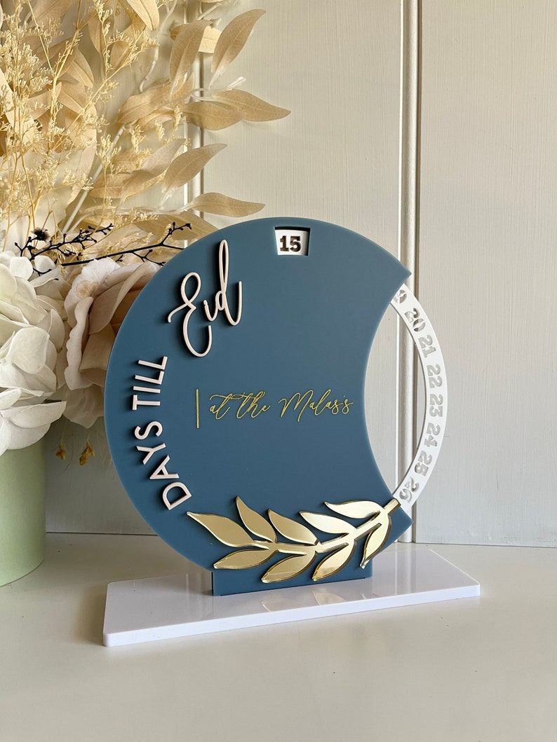 3D Days Till Eid Spinning Style 1 Countdown Till Eid Ramadan - Etsy