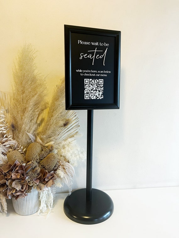 Tall Acrylic A4 Sign Stand - Etsy Australia