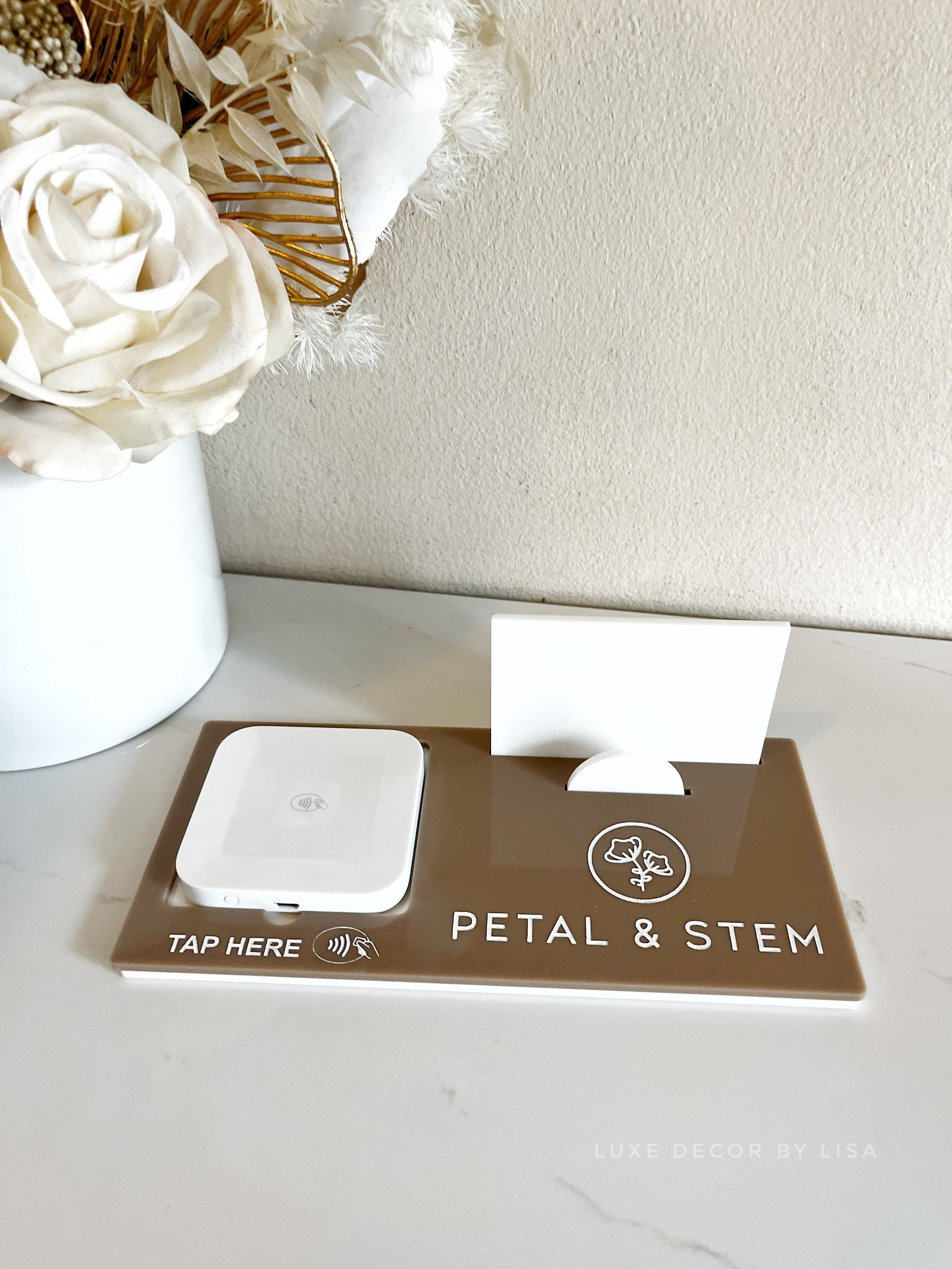 Square Reader Stand and Business Card Holder Style 1 - Etsy