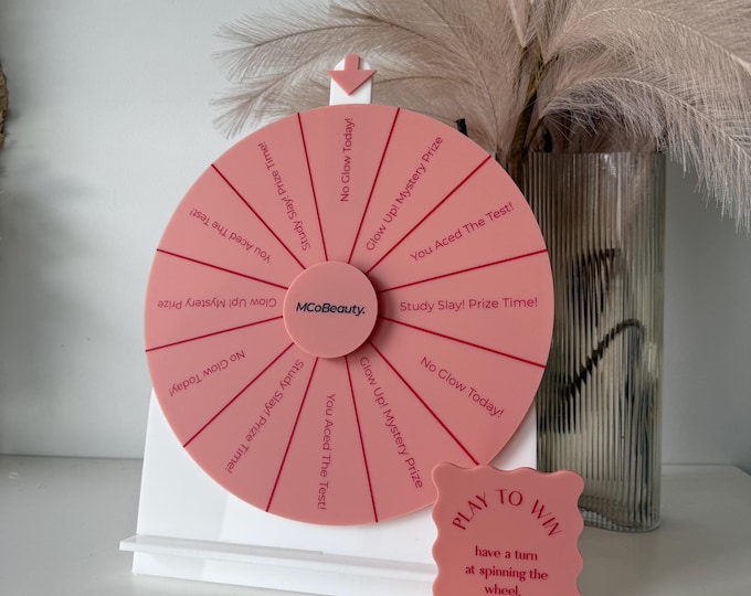 Branded Spin Wheel, Table Top Spin Wheel Game, Custom Spin Wheel ...