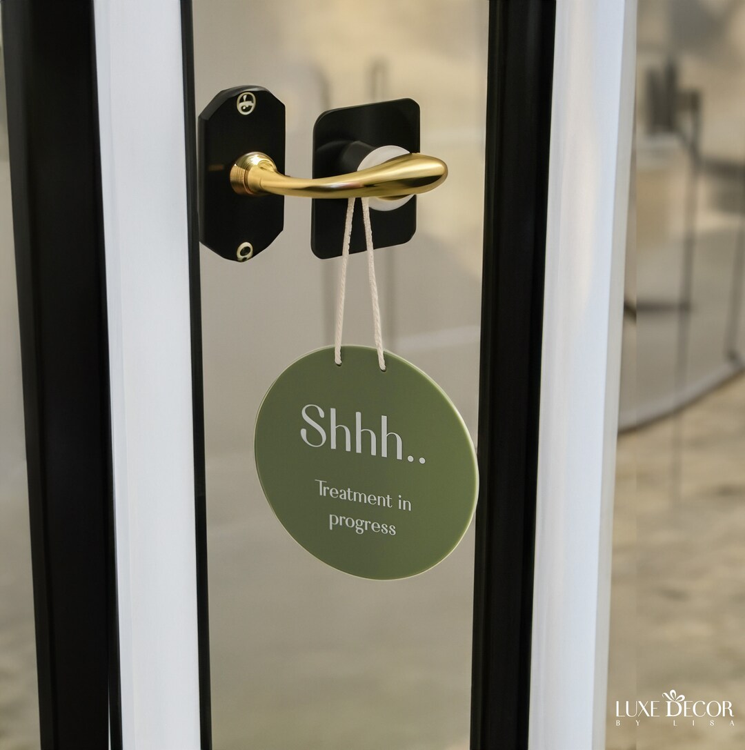 Shhh - Treatment in Progress Acrylic Sign - Etsy