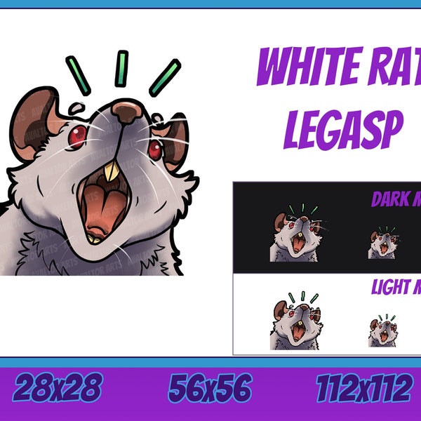 Haunting Rat Skull Channel Emote for Twitch/ Discord/ Stream/ Affiliate ...