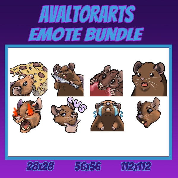 Rat Emote for Twitch - Etsy New Zealand