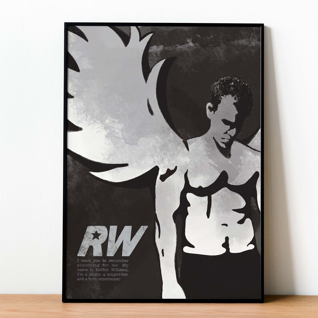 ROBBIE WILLIAMS Poster.angels.robbie Williams Concert - Etsy
