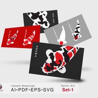 Koi Fish Clipart - Watercolor Japanese Carp Art, Tropical Fish Jpgs ...