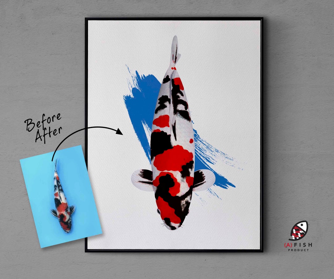 Custom Koi Portraits Turn Photos of Your Beloved Koi Fish Into ...
