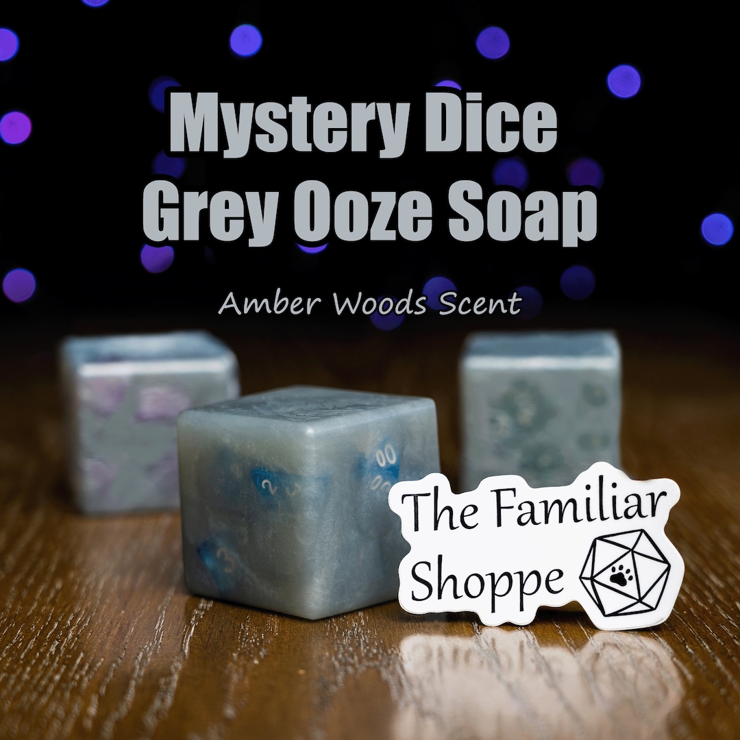Grey Ooze Mystery Dice D&D Soap Amber Woods Scented - Etsy