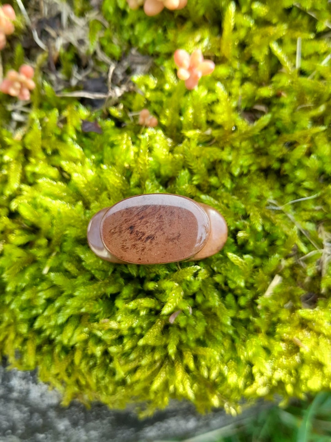 Oval Mahogany Obsidian Labret Plug. Made to Order.. - Etsy