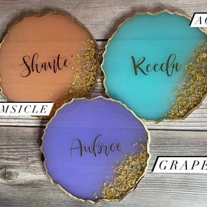 Personalized Resin Coasters - Resin Coaster, Jewelry Coaster, Home ...