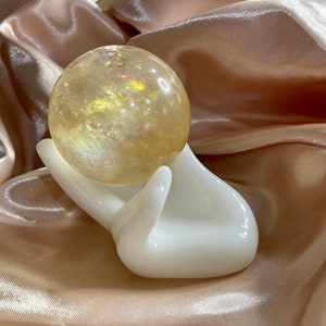 Sphere Stand - Resin Hand Sphere Holder, Crystal Holder, Crystal Sphere ...
