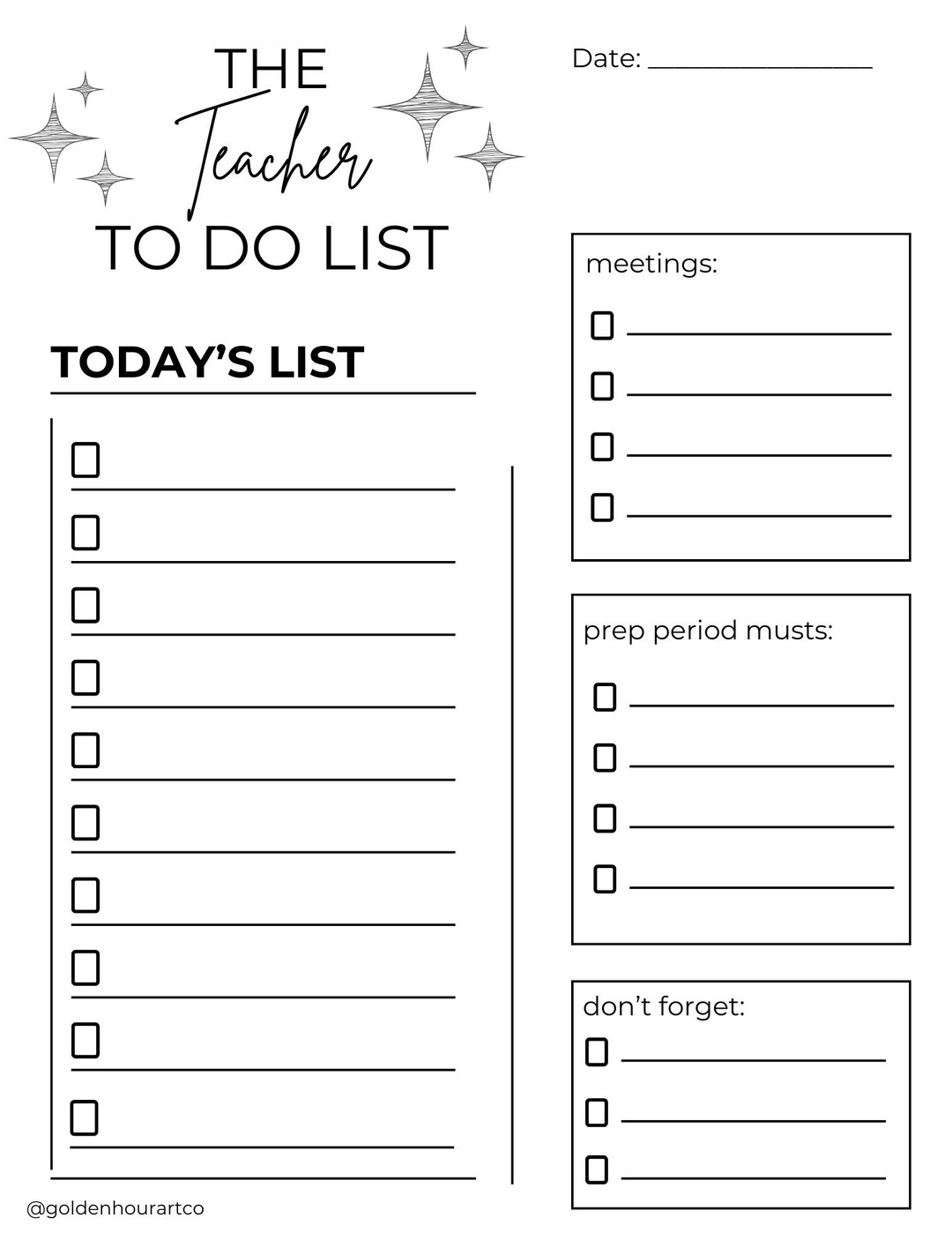 Teacher To-do List - Etsy