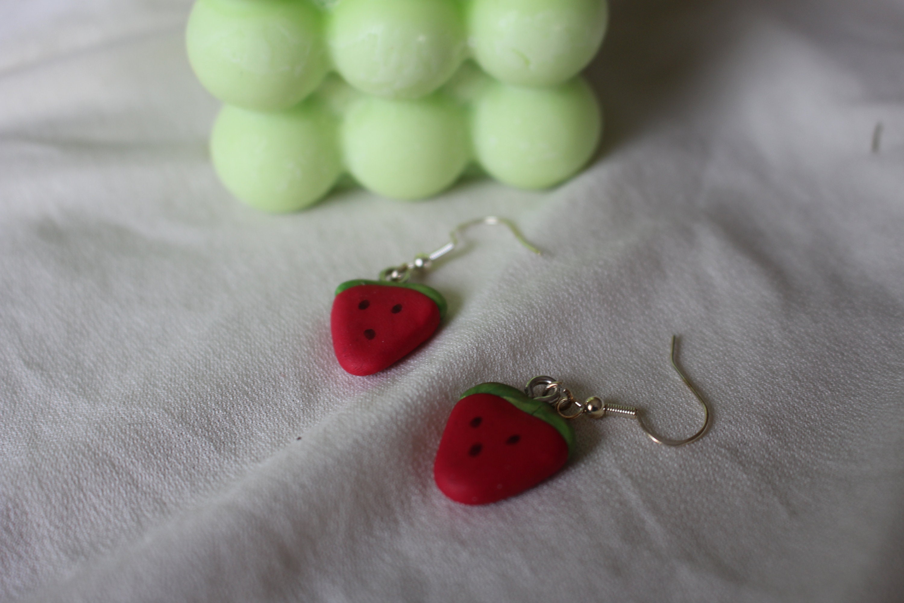Handmade Clay Watermelon Earring Polymer Clay - Etsy UK