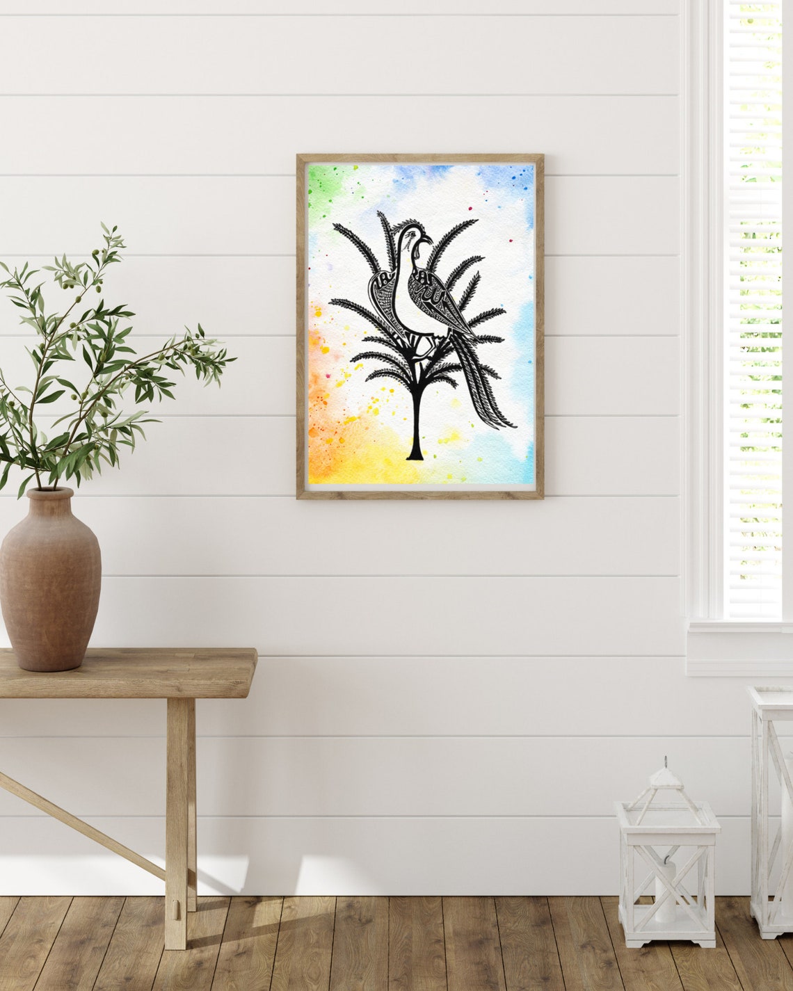 Bird of Paradise, Baha'i Calligraphy, Bahai Calligraphy, Baha'i Wall ...