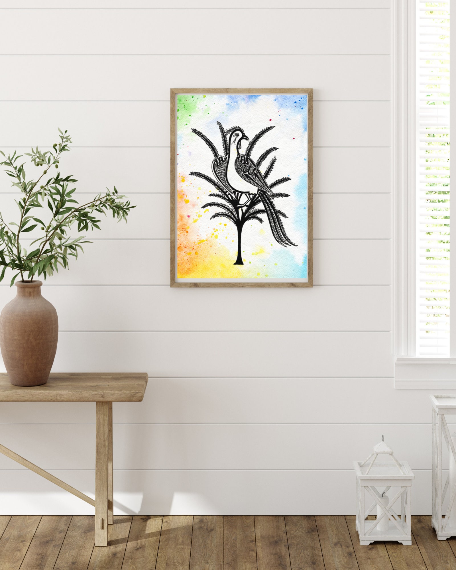 Bird of Paradise, Baha'i Calligraphy, Bahai Calligraphy, Baha'i Wall ...