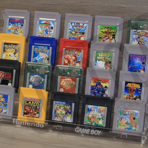 Nintendo Game Boy Classic and Color Three Cartridges Acrylic - Etsy